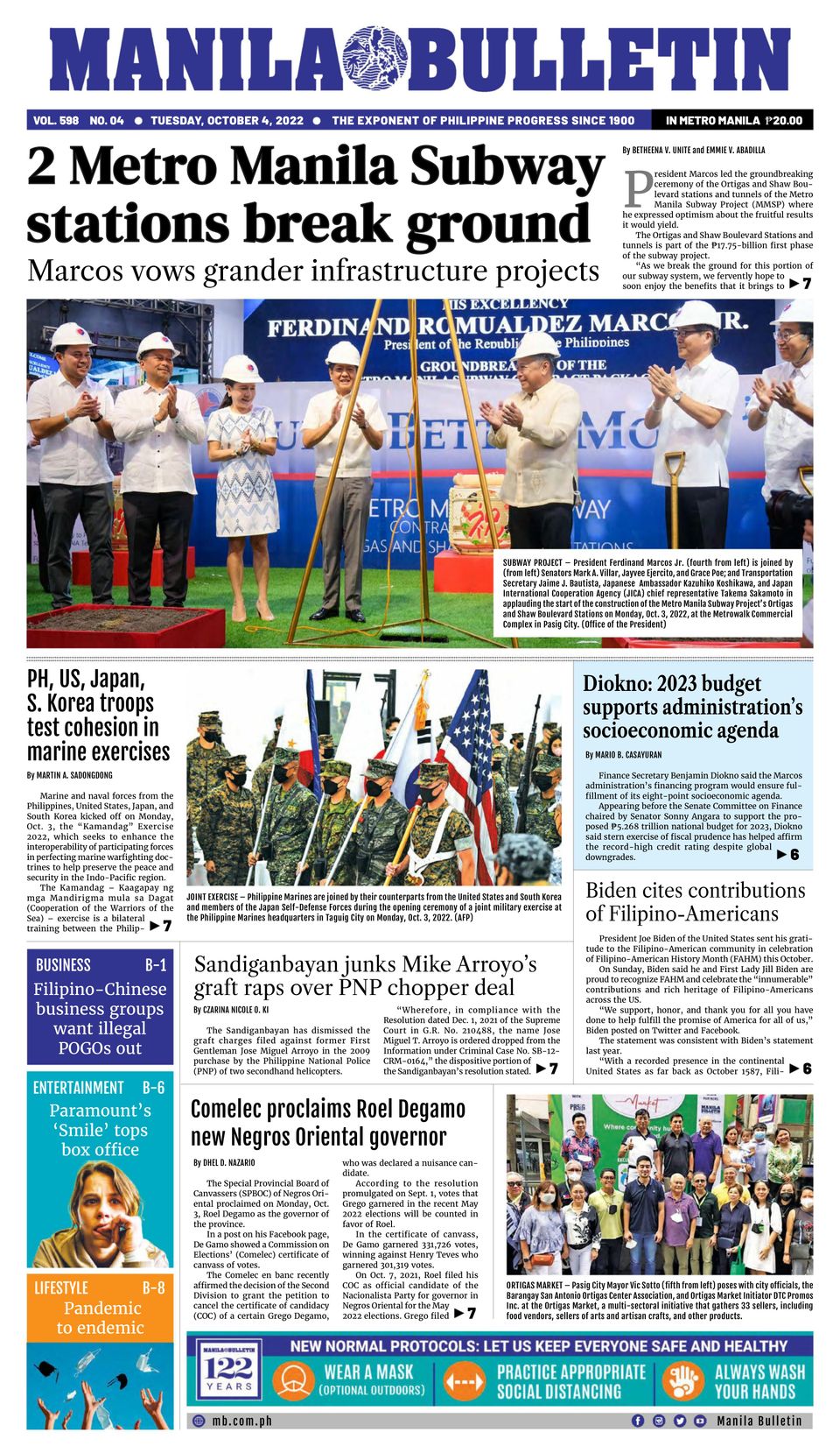 Get digital access to Manila Bulletin - October 4, 2022 issue | Magzter.com