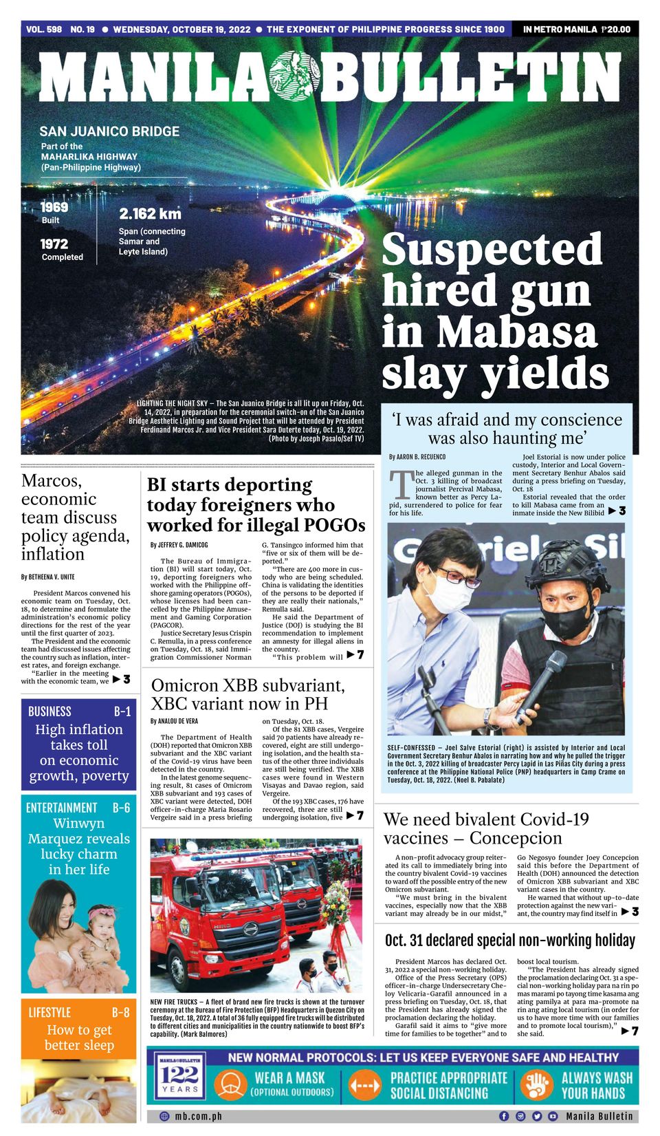 Get digital access to Manila Bulletin - October 19, 2022 issue ...