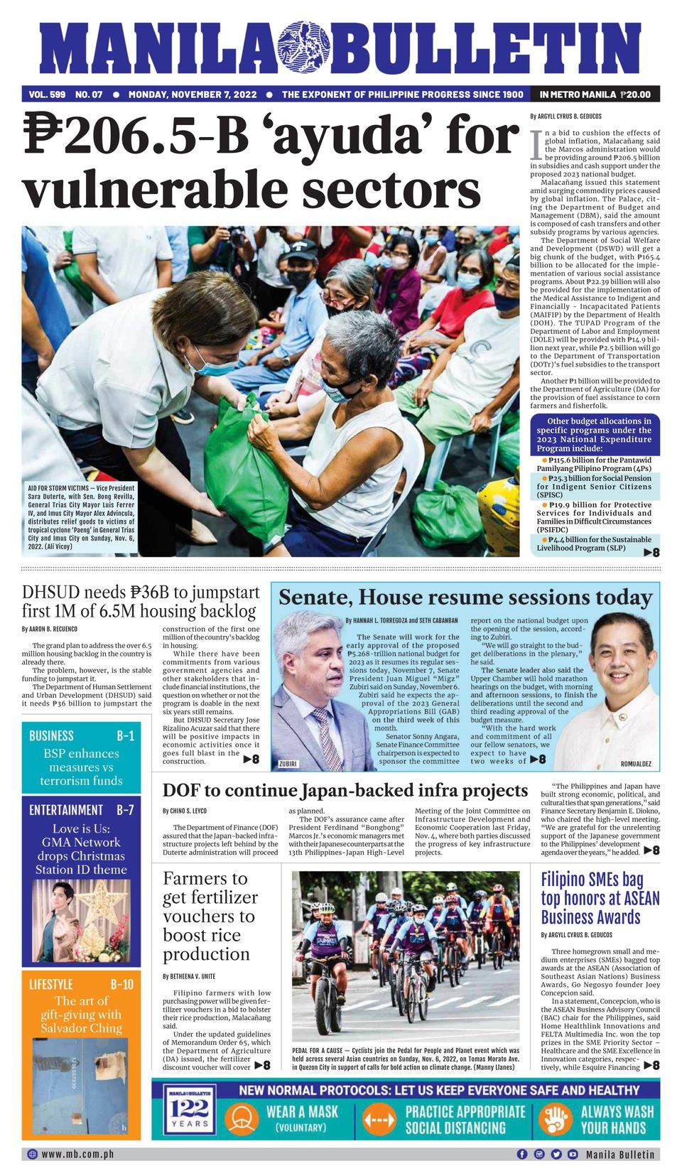 Get digital access to Manila Bulletin - November 7, 2022 issue ...