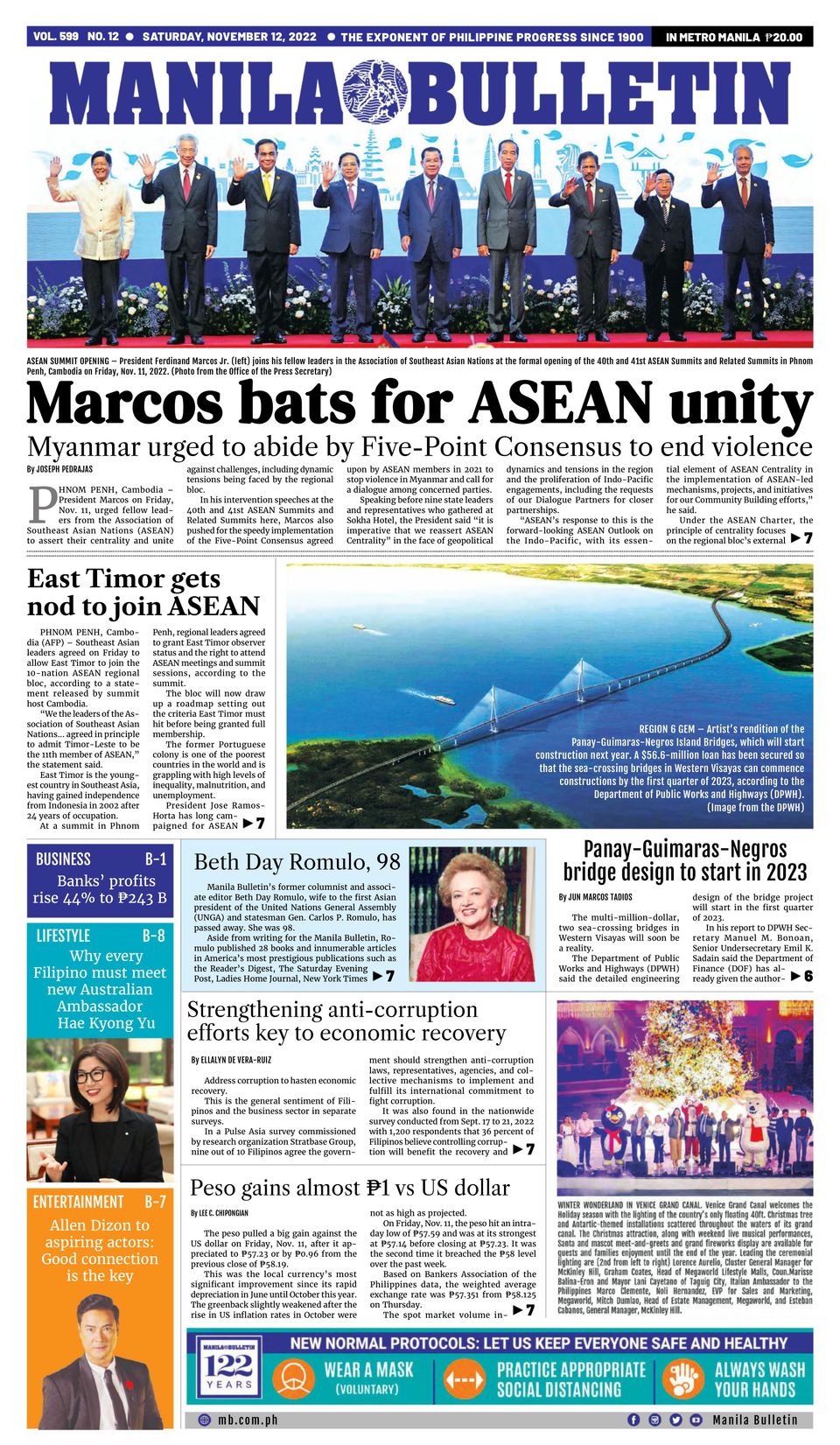 Manila Bulletin-November 12, 2022 Newspaper - Get your Digital Subscription