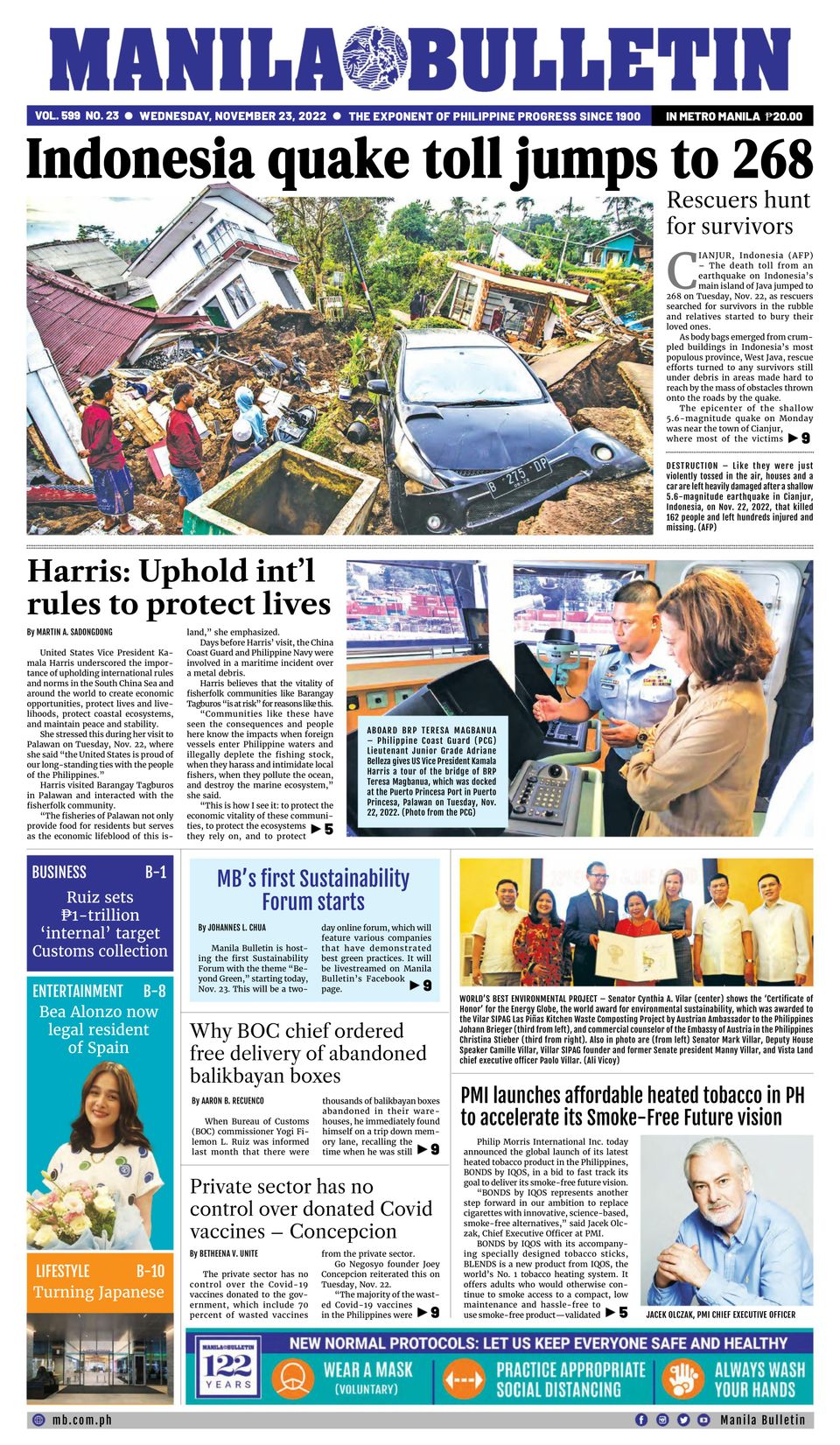Manila Bulletin-November 23, 2022 Newspaper - Get your Digital Subscription