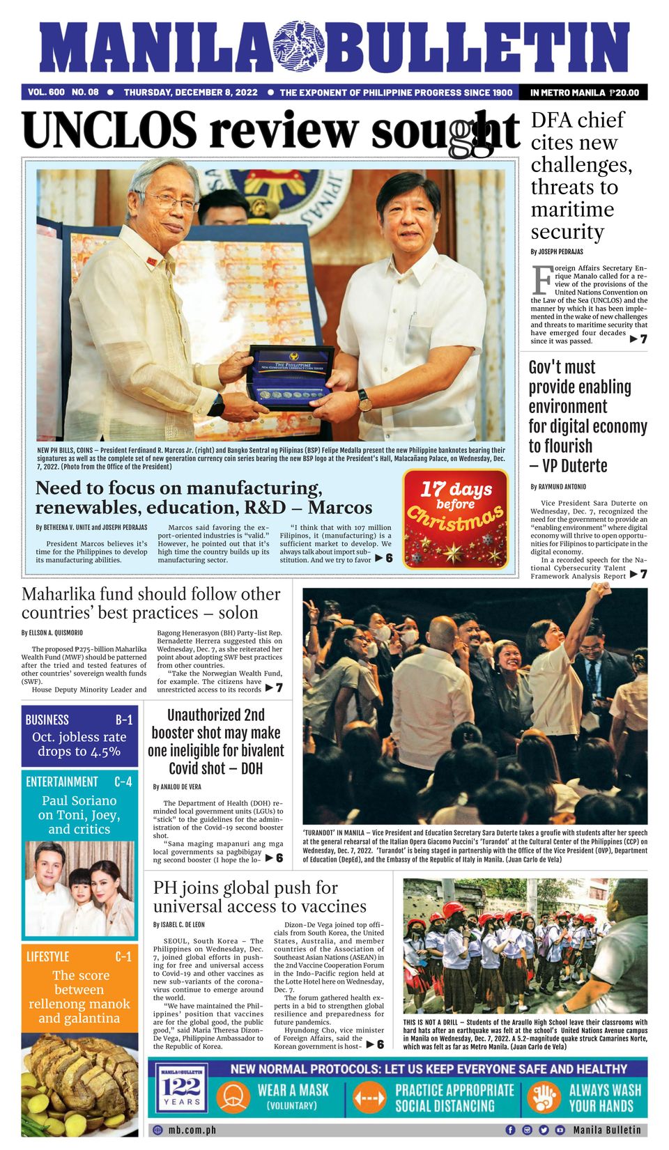 Get digital access to Manila Bulletin - December 8, 2022 issue ...