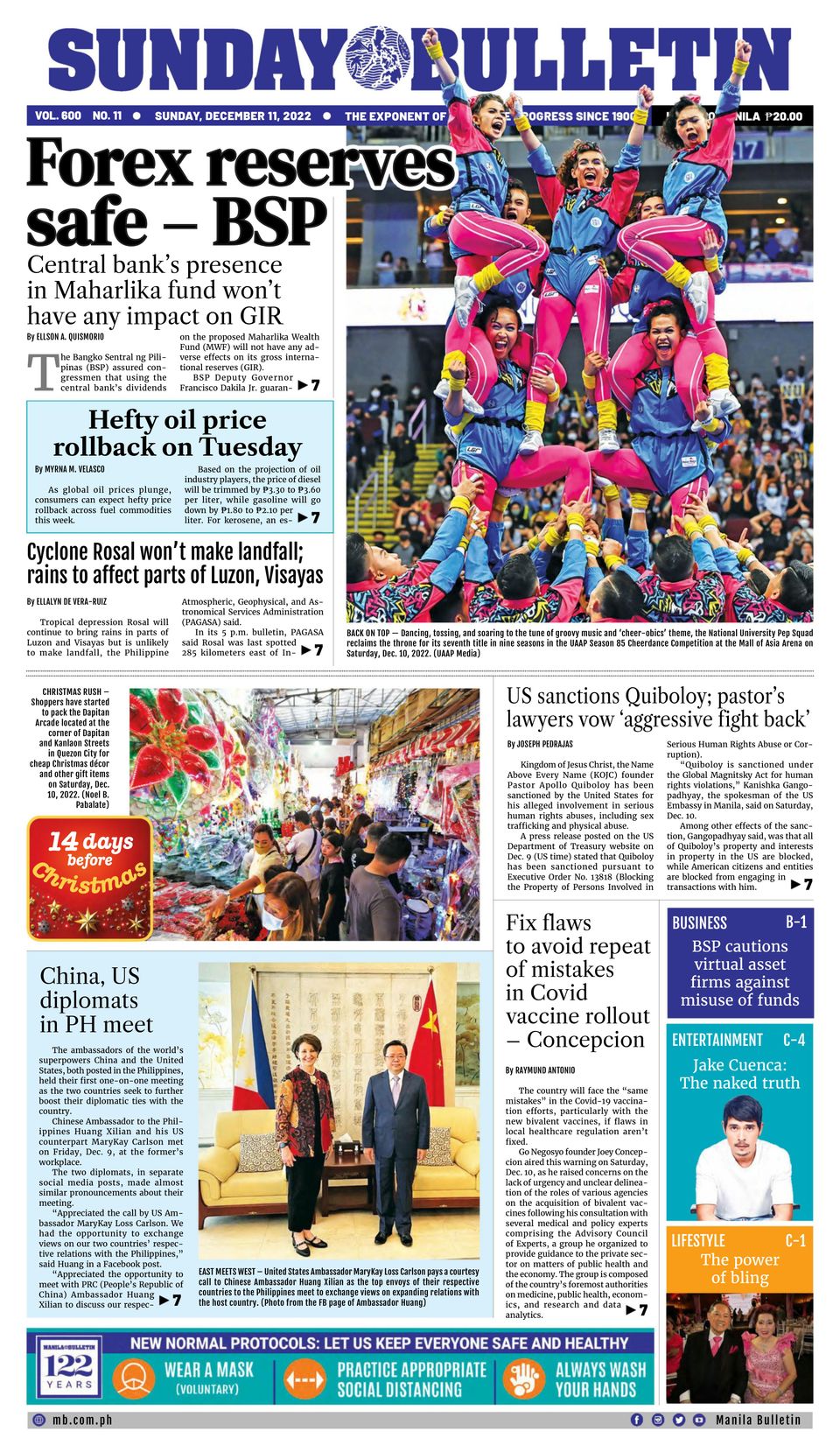 Manila Bulletin-December 11, 2022 Newspaper - Get your Digital Subscription