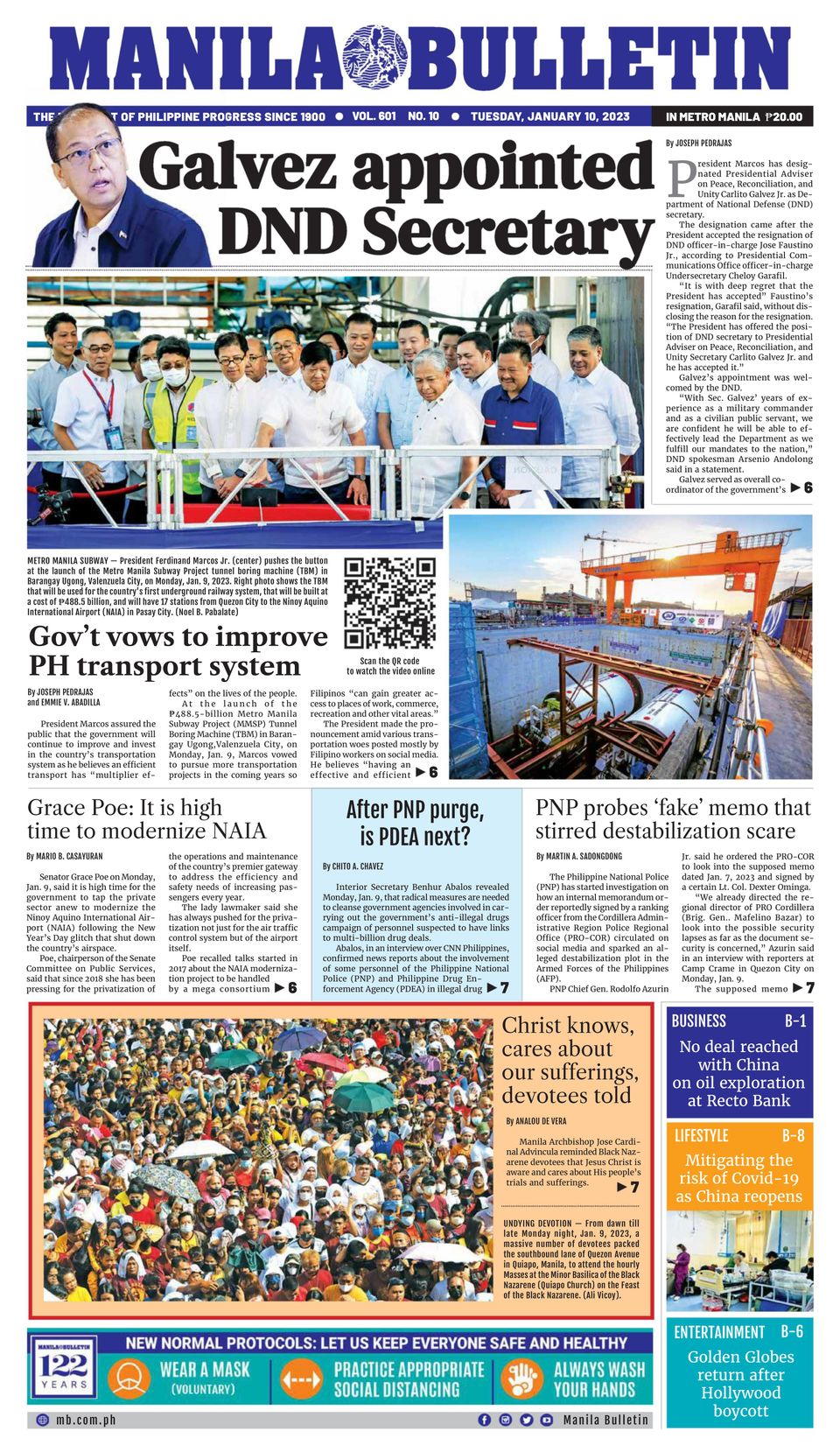 Manila Bulletin-January 10, 2023 Newspaper - Get your Digital Subscription