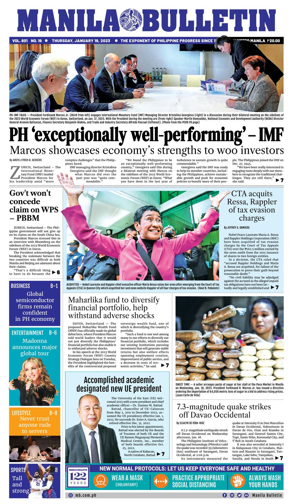 Manila Bulletin-January 19, 2023 Newspaper - Get your Digital Subscription