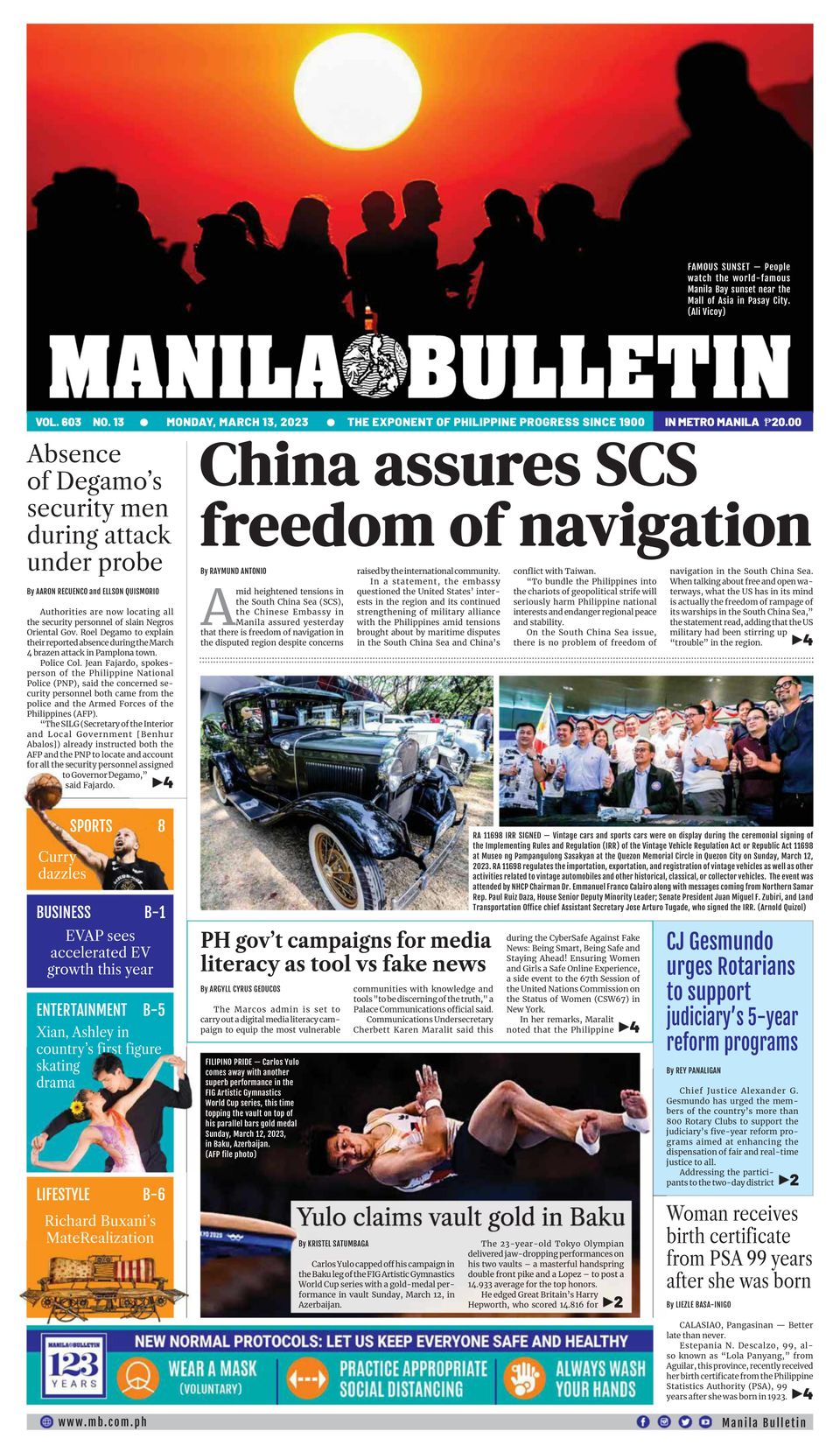 Get digital access to Manila Bulletin - March 13, 2023 issue | Magzter.com