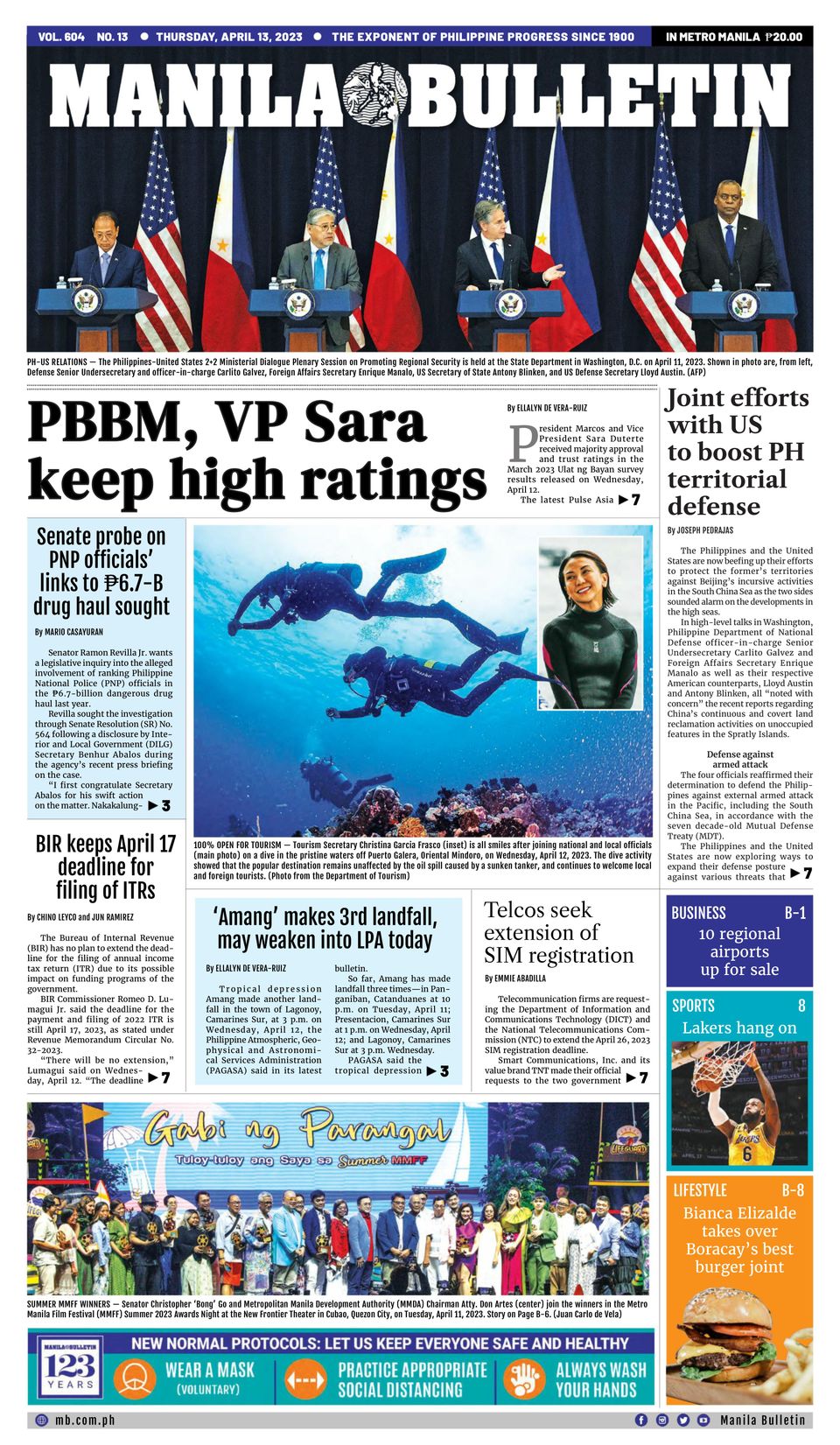 Get digital access to Manila Bulletin - April 13, 2023 issue | Magzter.com