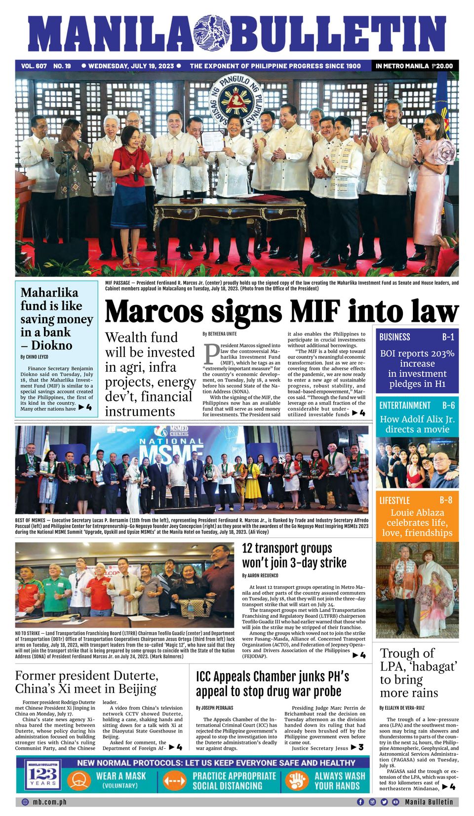 Get digital access to Manila Bulletin - July 19, 2023 issue | Magzter.com