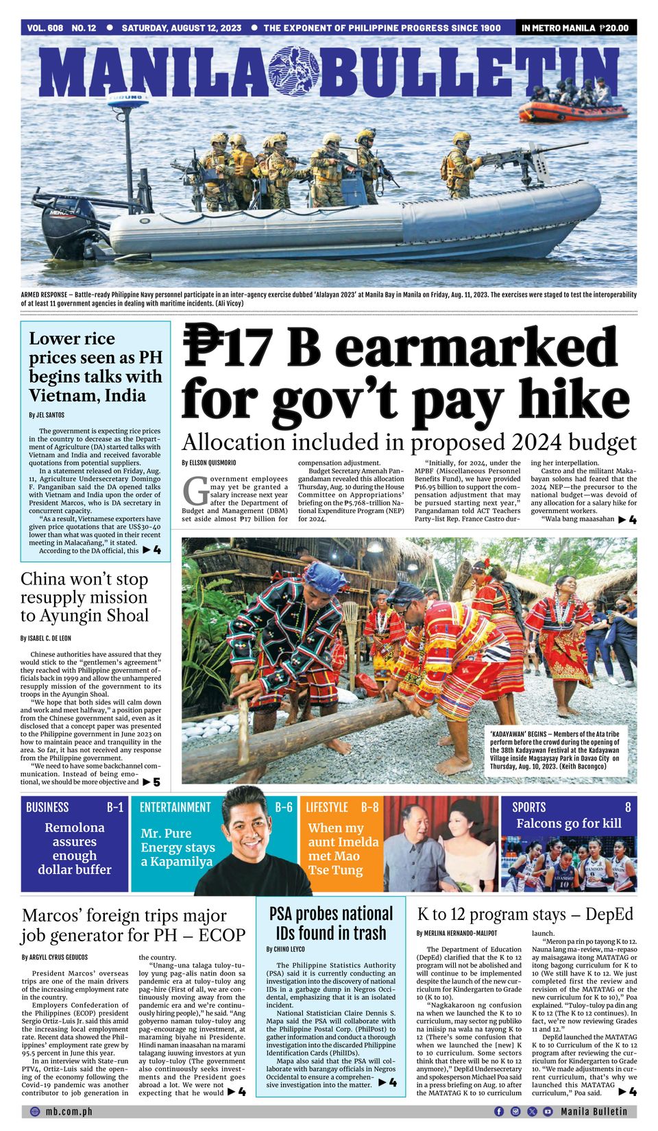 Get digital access to Manila Bulletin - August 12, 2023 issue | Magzter.com