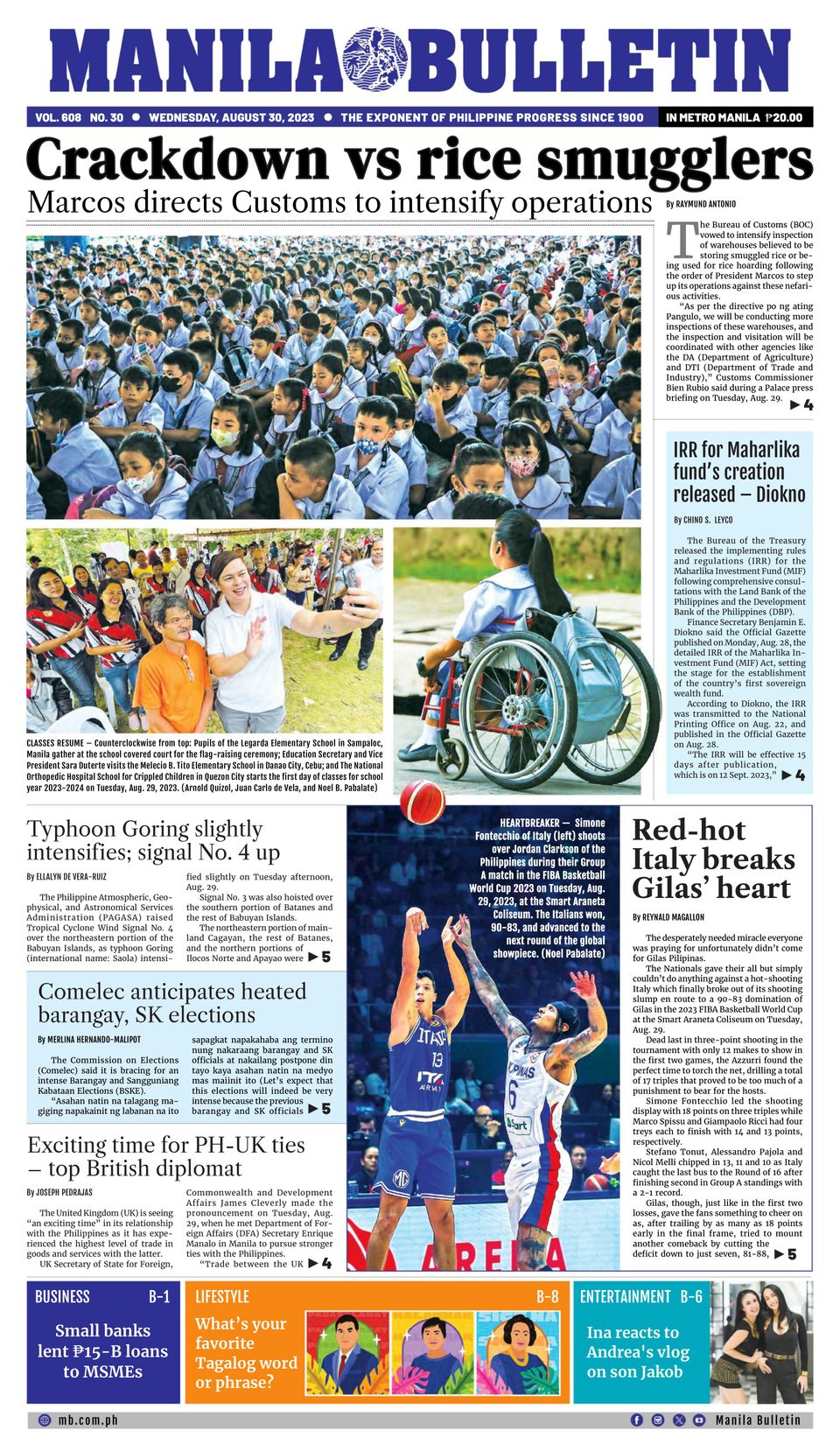 Get digital access to Manila Bulletin - August 30, 2023 issue | Magzter.com