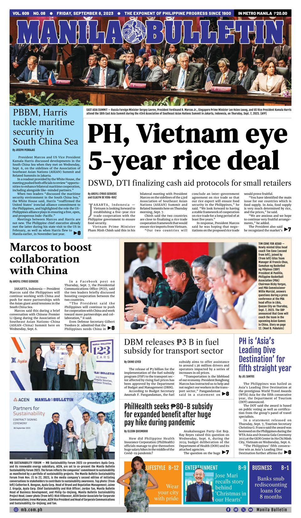 Get digital access to Manila Bulletin - September 8, 2023 issue | Magzter.com