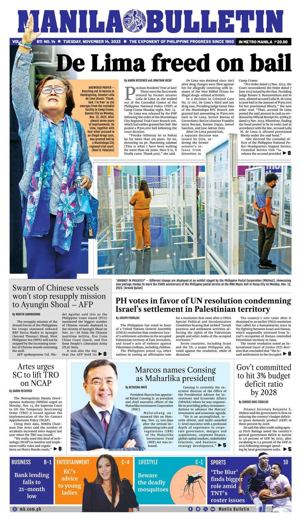 Get digital access to Manila Bulletin - November 14, 2023 issue | Magzter.com