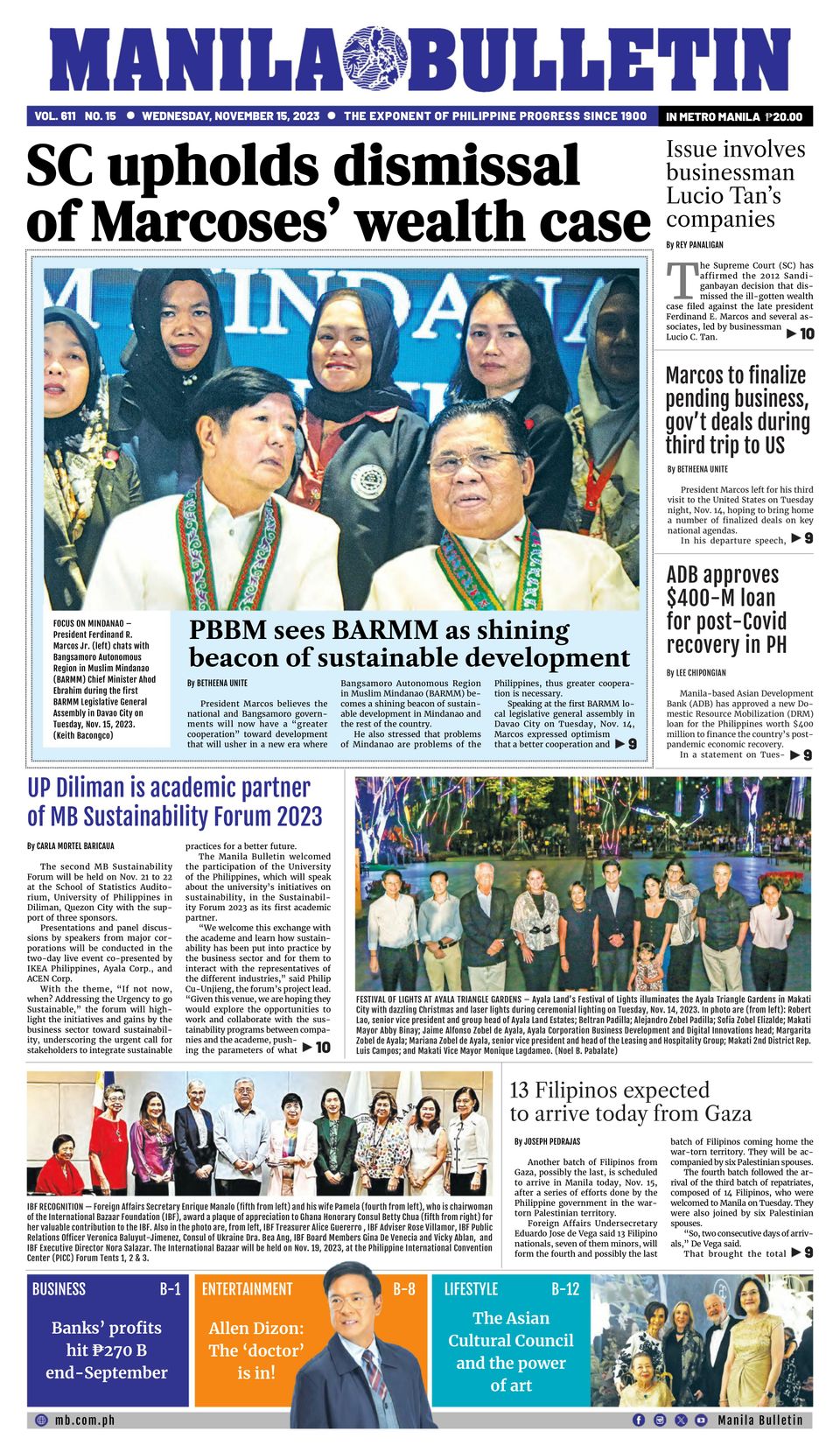 Get digital access to Manila Bulletin - November 15, 2023 issue | Magzter.com