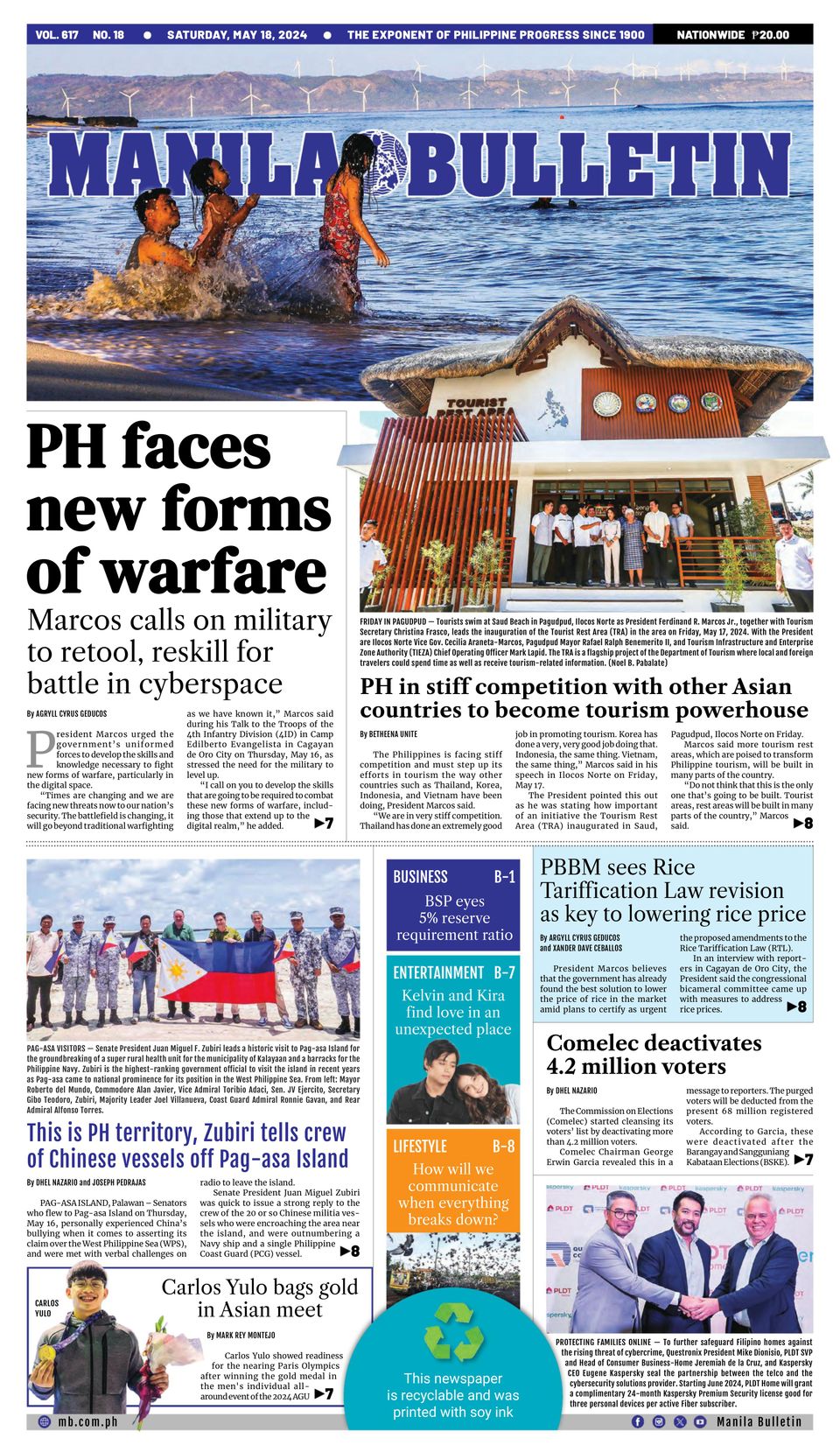 Get digital access to Manila Bulletin - May 18, 2024 issue | Magzter.com