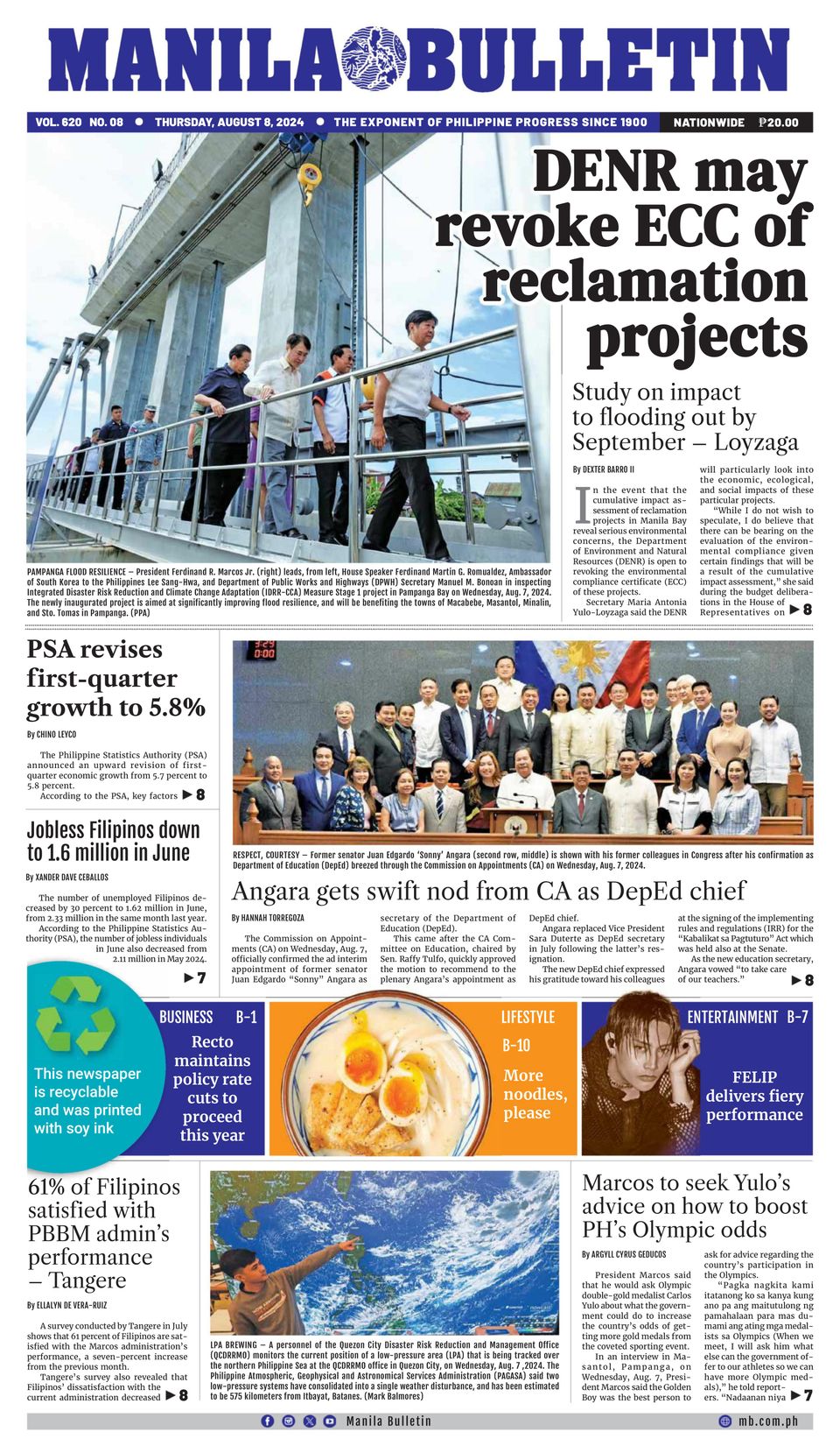 Get digital access to Manila Bulletin - August 8, 2024 issue | Magzter.com