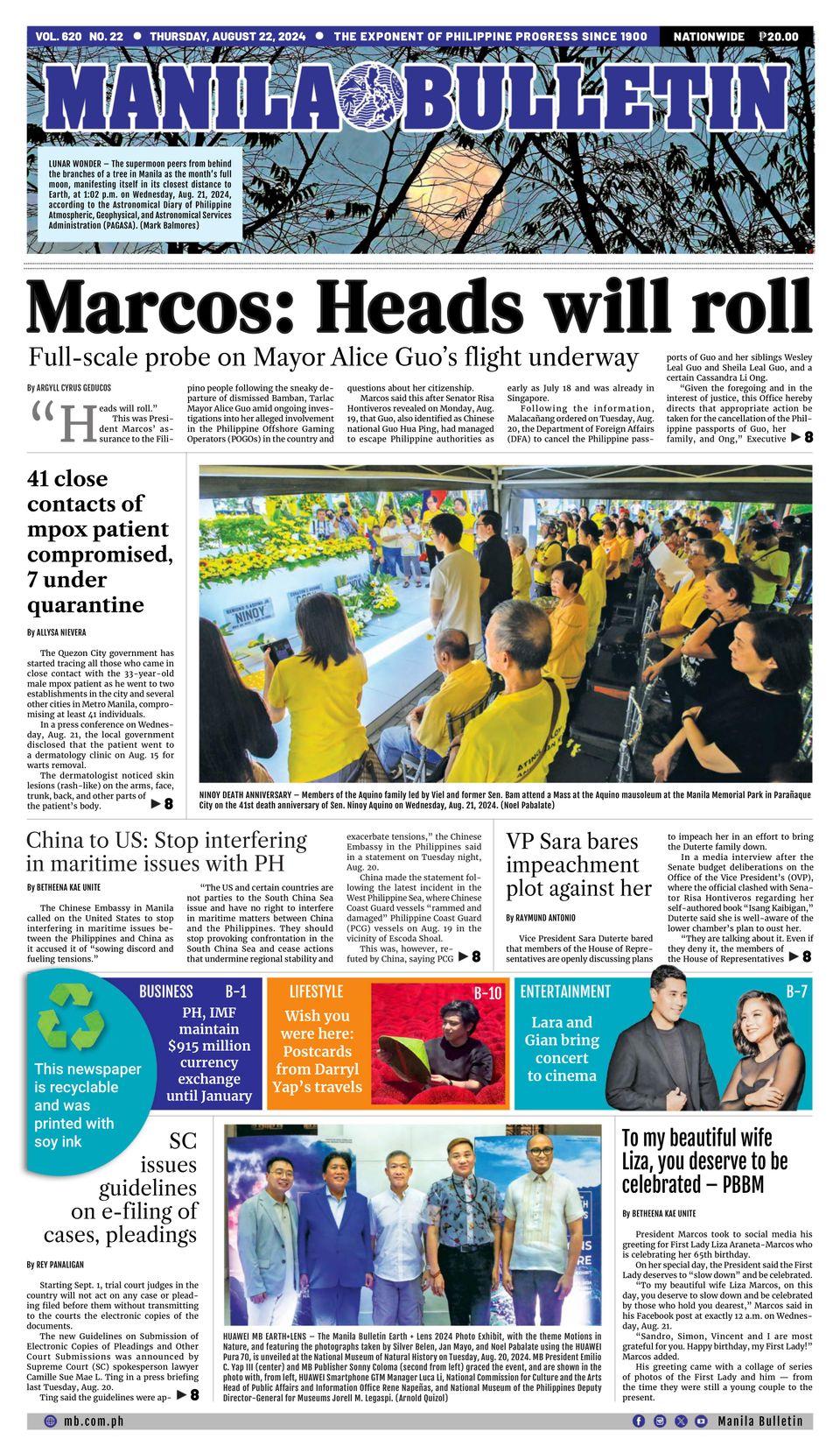 Get digital access to Manila Bulletin - August 22, 2024 issue | Magzter.com