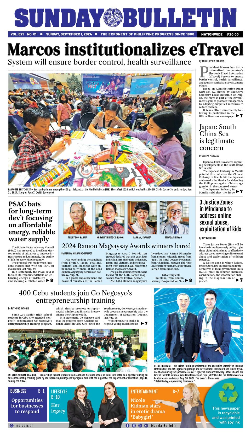 Get digital access to Manila Bulletin - September 1, 2024 issue ...