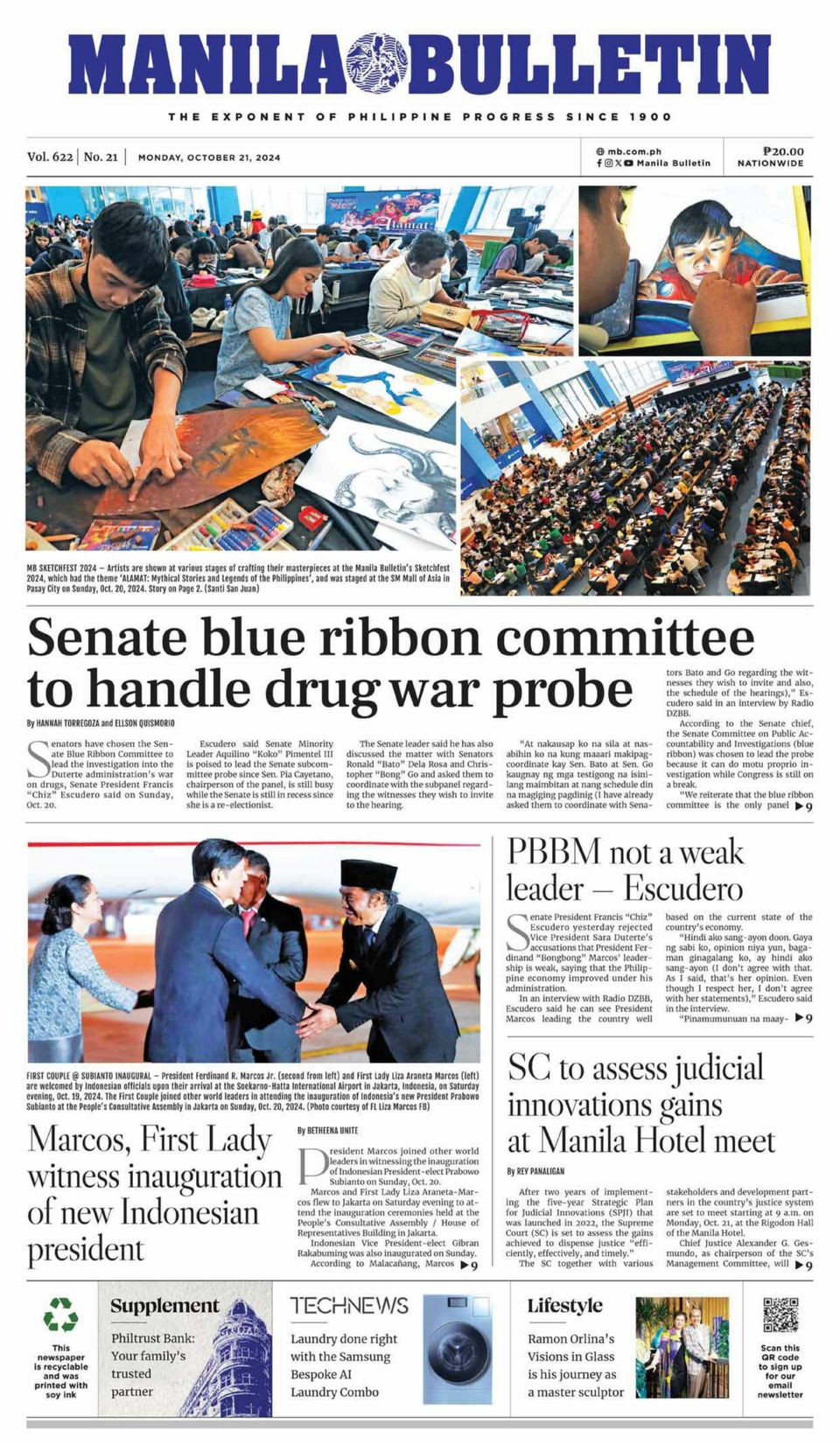 Get digital access to Manila Bulletin - October 21, 2024 issue | Magzter.com