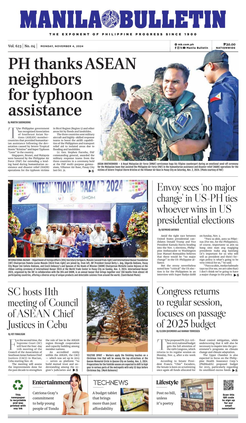 Get digital access to Manila Bulletin - November 4, 2024 issue | Magzter.com