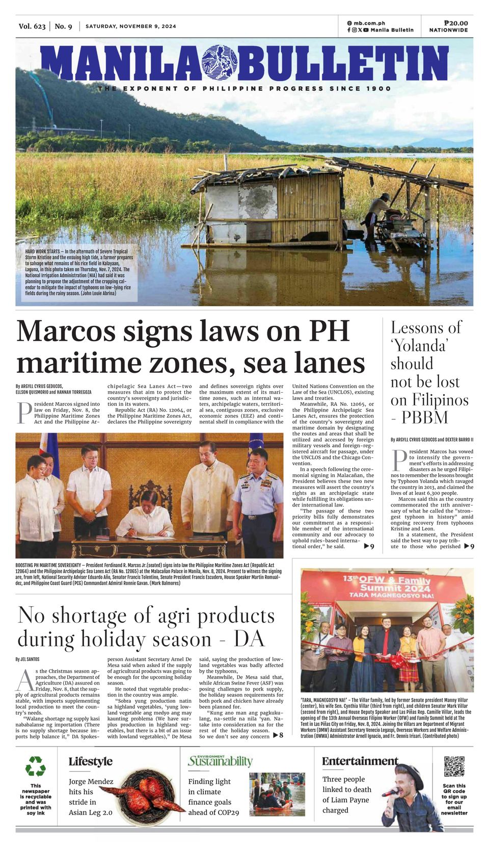 Get digital access to Manila Bulletin - November 9, 2024 issue ...