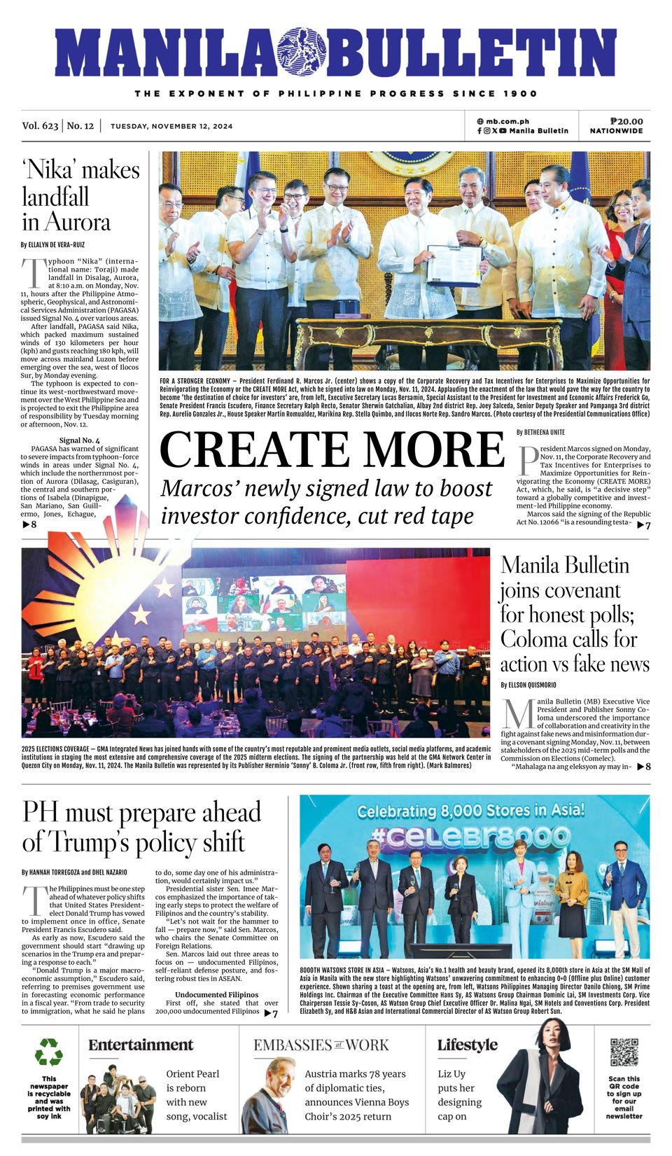 Get digital access to Manila Bulletin - November 12, 2024 issue | Magzter.com