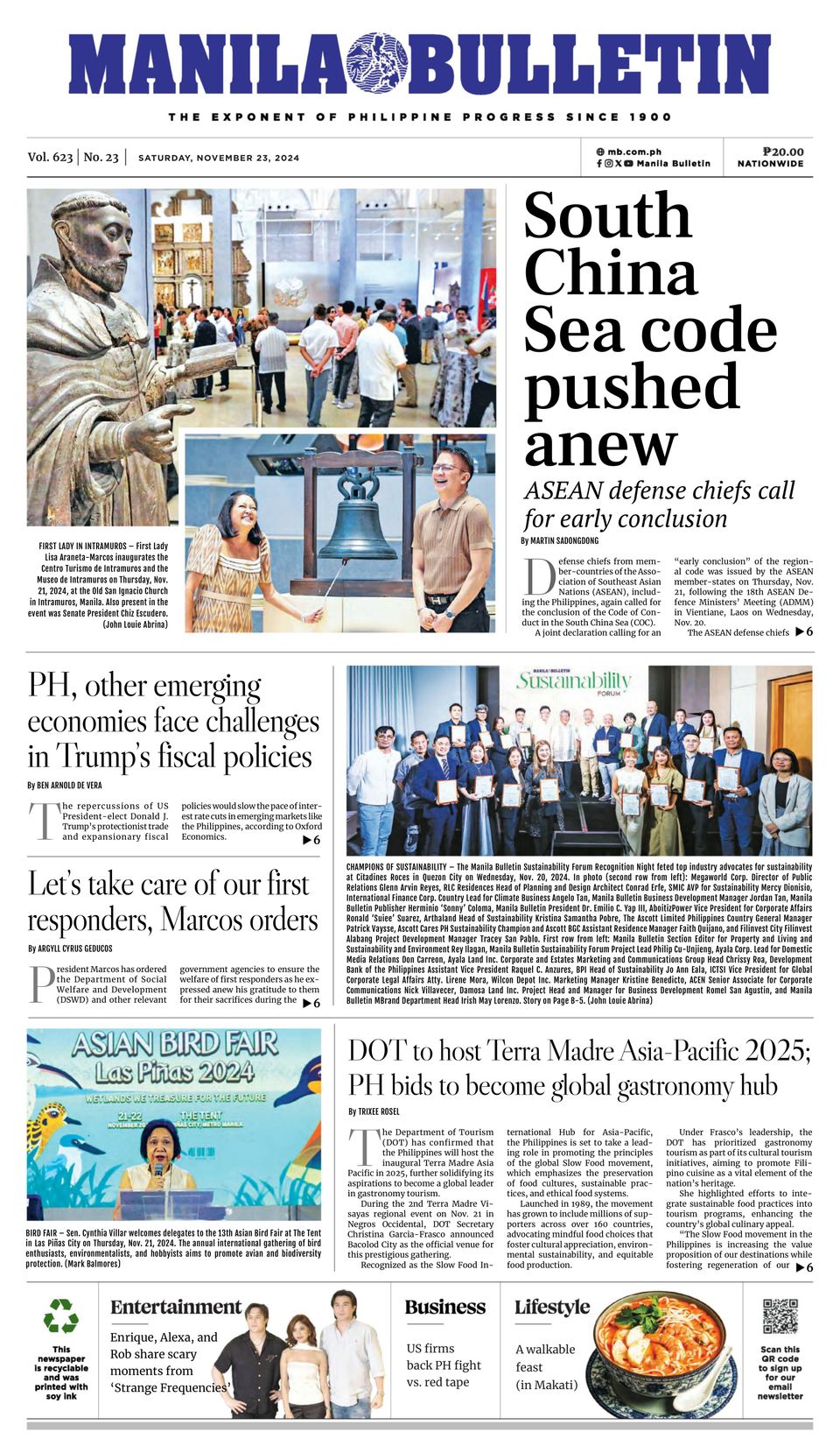 Get digital access to Manila Bulletin - November 23, 2024 issue ...