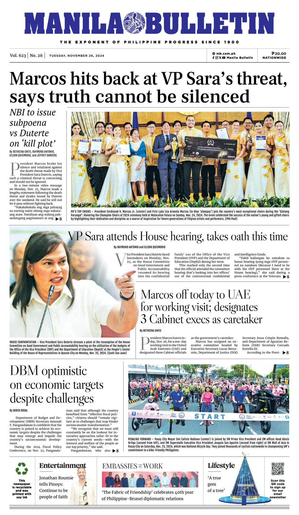 Get digital access to Manila Bulletin - November 26, 2024 issue | Magzter.com