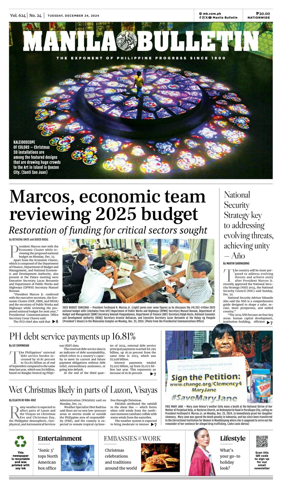 Get digital access to Manila Bulletin - December 24, 2024 issue | Magzter.com
