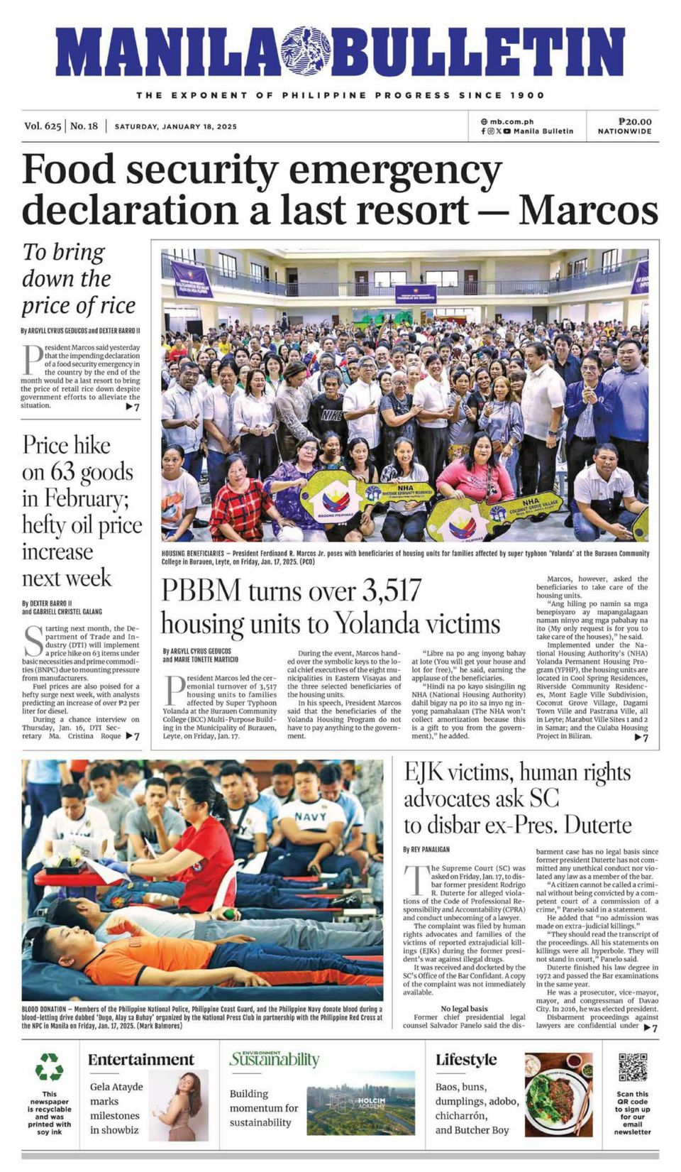 Get digital access to Manila Bulletin - January 18, 2025 issue | Magzter.com