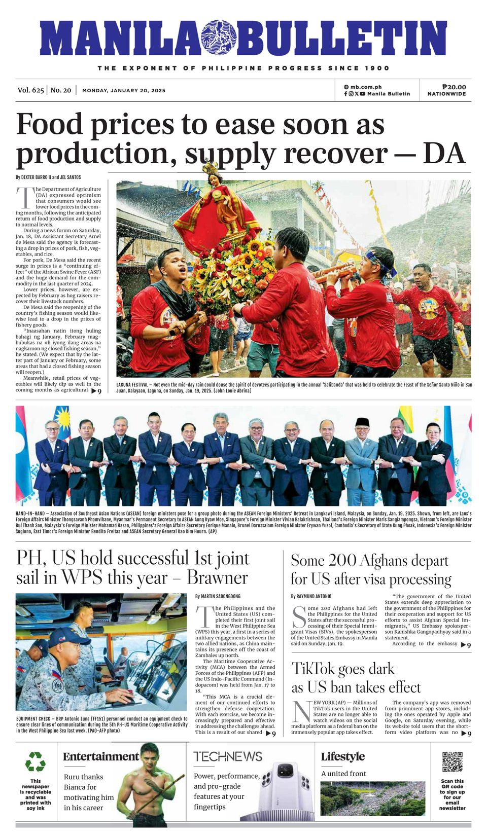Get digital access to Manila Bulletin - January 20, 2025 issue | Magzter.com