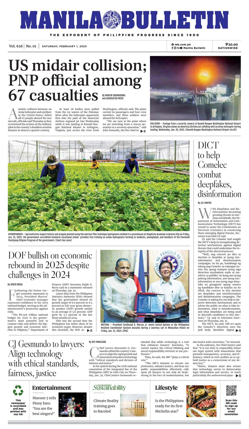 Get digital access to Manila Bulletin - February 1, 2025 issue | Magzter.com