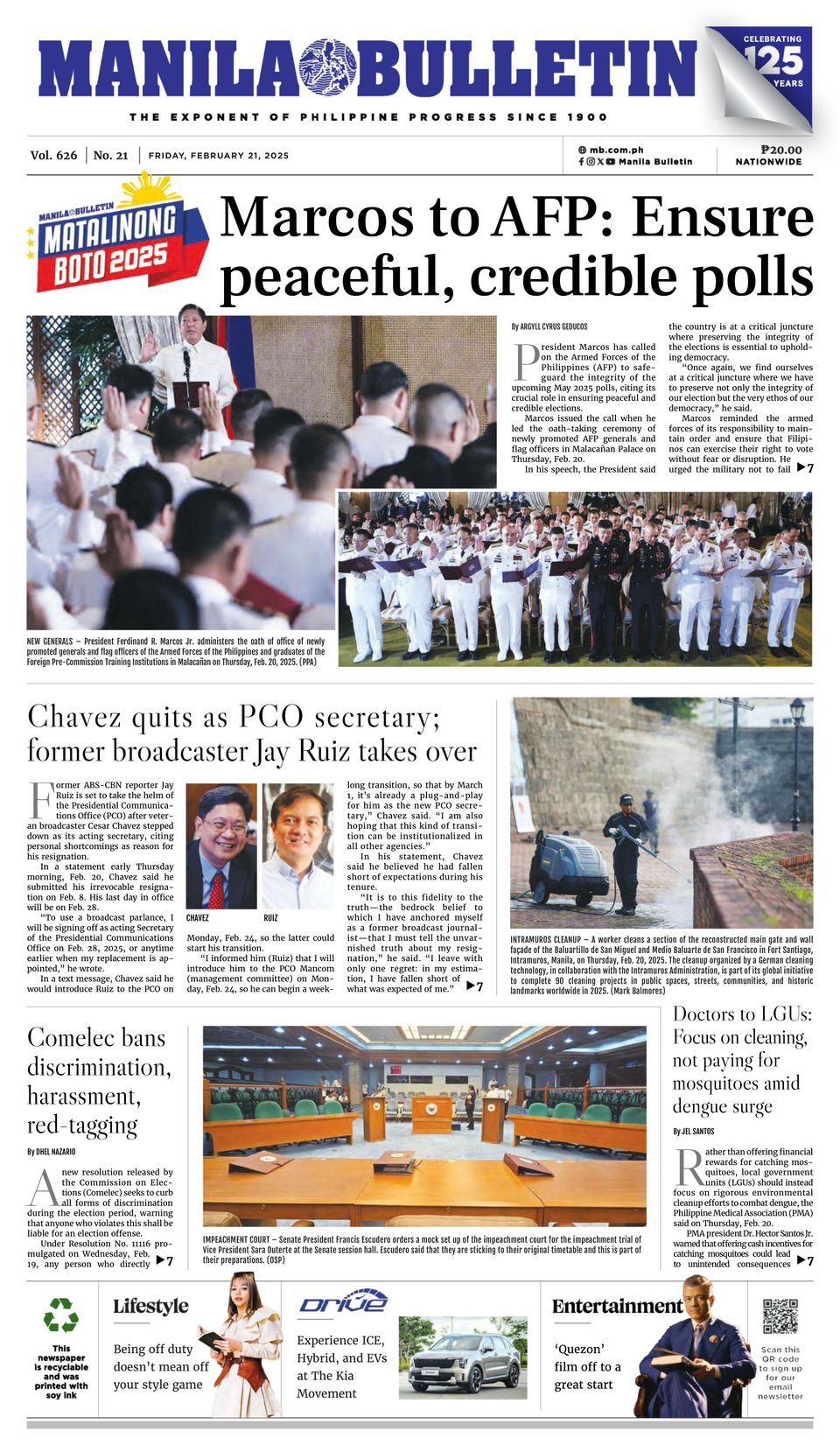 Get digital access to Manila Bulletin - February 21, 2025 issue | Magzter.com