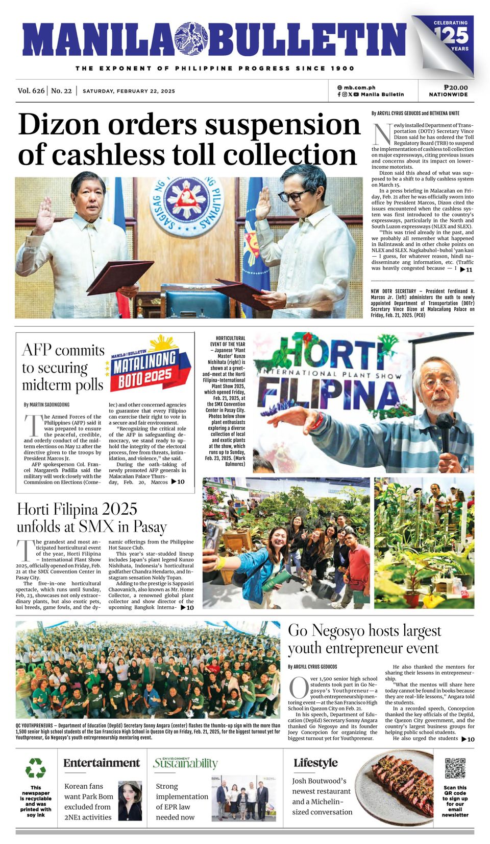 Get digital access to Manila Bulletin - February 22, 2025 issue | Magzter.com