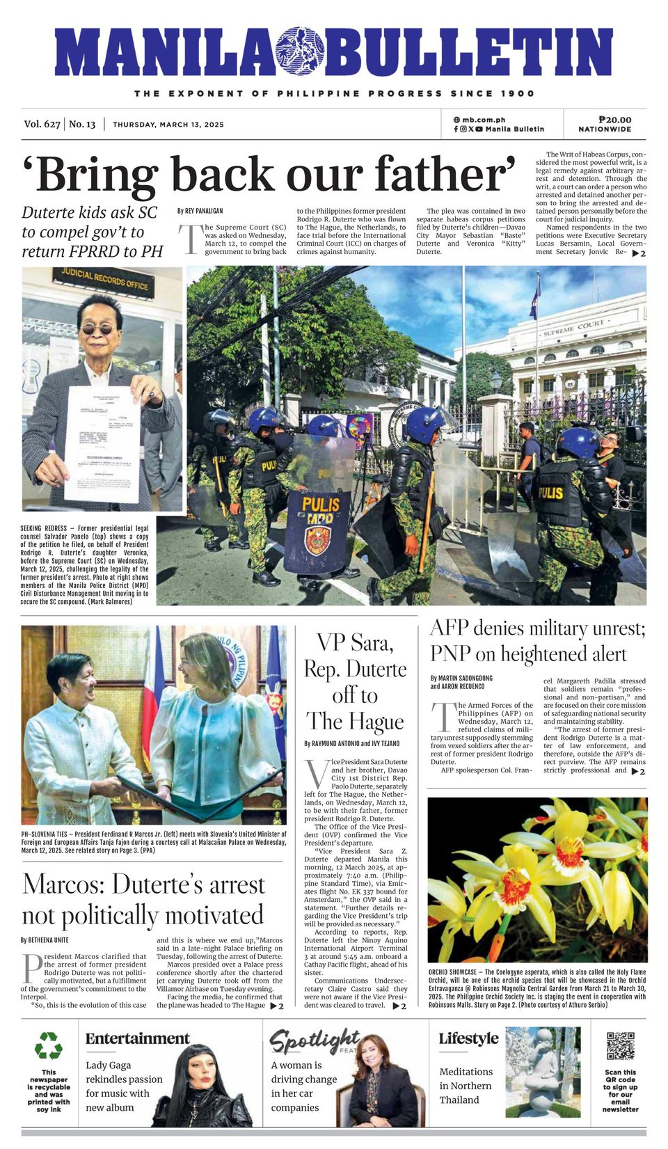 Get digital access to Manila Bulletin - March 13, 2025 issue | Magzter.com