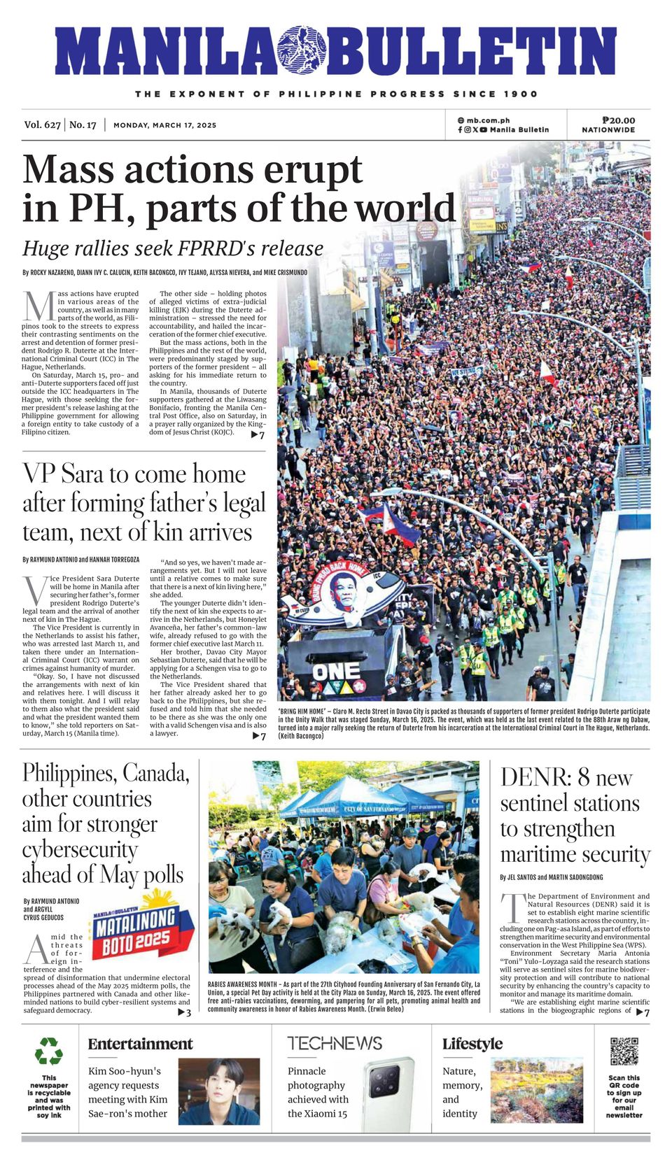 Get digital access to Manila Bulletin - March 17, 2025 issue | Magzter.com