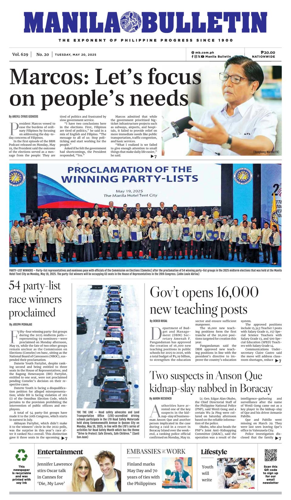Get digital access to Manila Bulletin - May 20, 2025 issue | Magzter.com