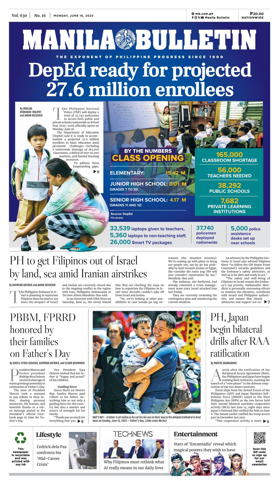 Get digital access to Manila Bulletin - June 16, 2025 issue | Magzter.com