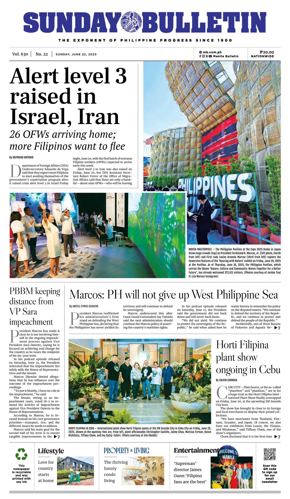 Get digital access to Manila Bulletin - June 22 2025 issue | Magzter.com