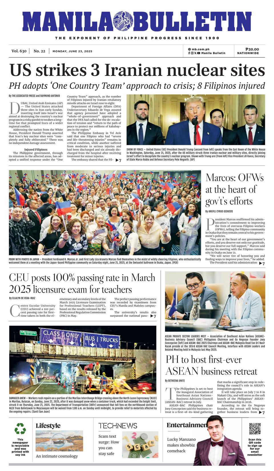 Get digital access to Manila Bulletin - June 23, 2025 issue | Magzter.com