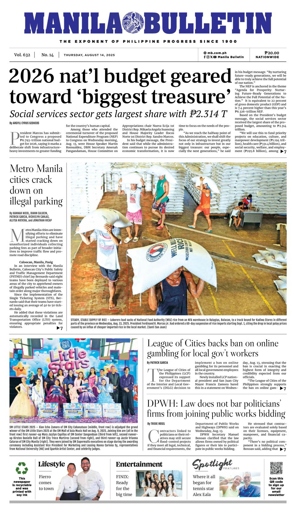Get digital access to Manila Bulletin - August 14 2025 issue | Magzter.com