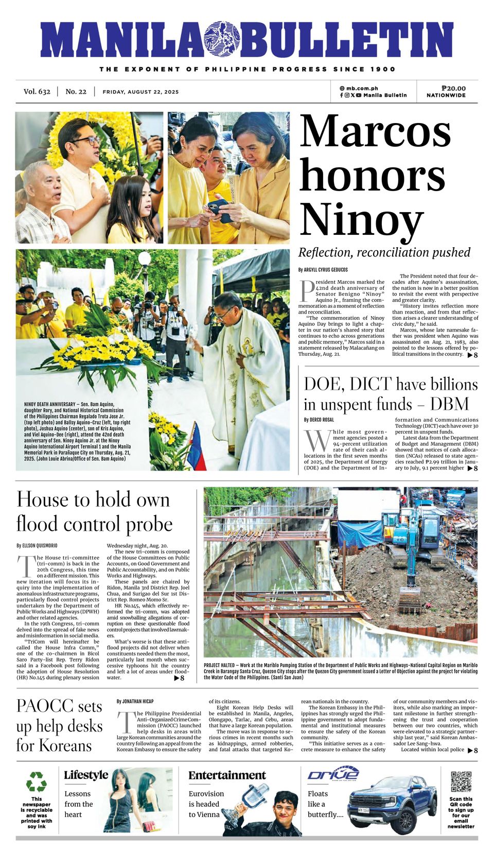 Get digital access to Manila Bulletin - August 22, 2025 issue | Magzter.com