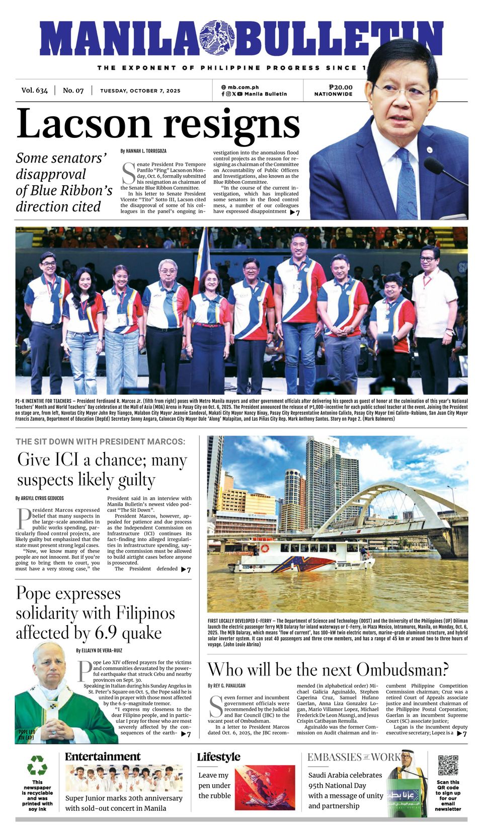 Get digital access to Manila Bulletin - October 7, 2025 issue | Magzter.com
