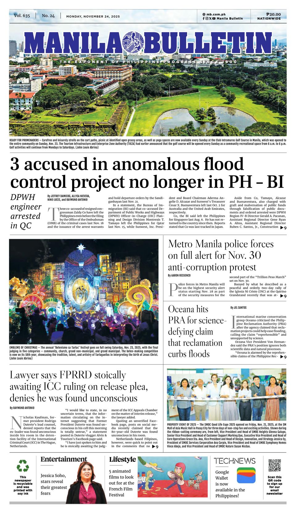 Get digital access to Manila Bulletin - November 24, 2025 issue ...