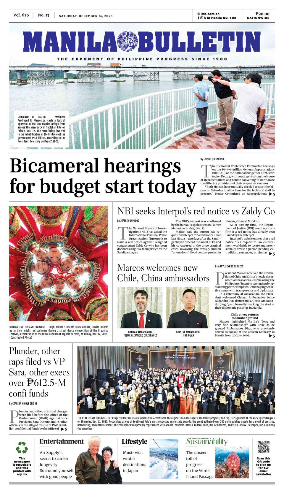 Get digital access to Manila Bulletin - December 13, 2025 issue ...