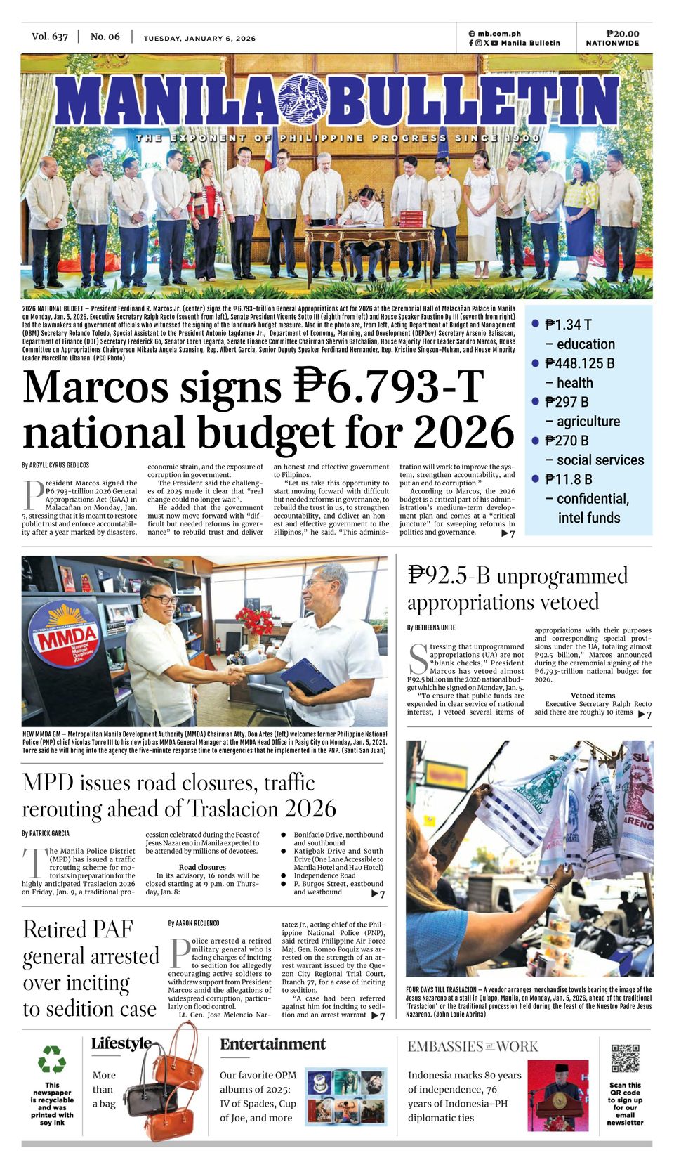 Get digital access to Manila Bulletin - January 6, 2026 issue | Magzter.com