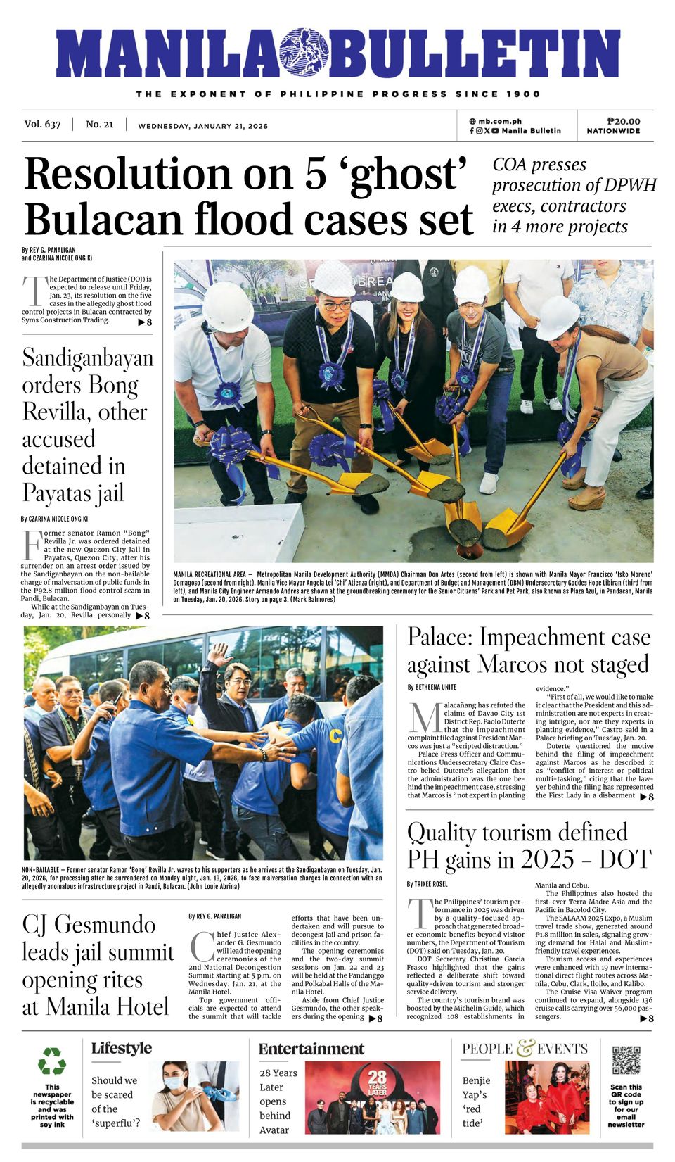 Get digital access to Manila Bulletin - January 21, 2026 issue ...