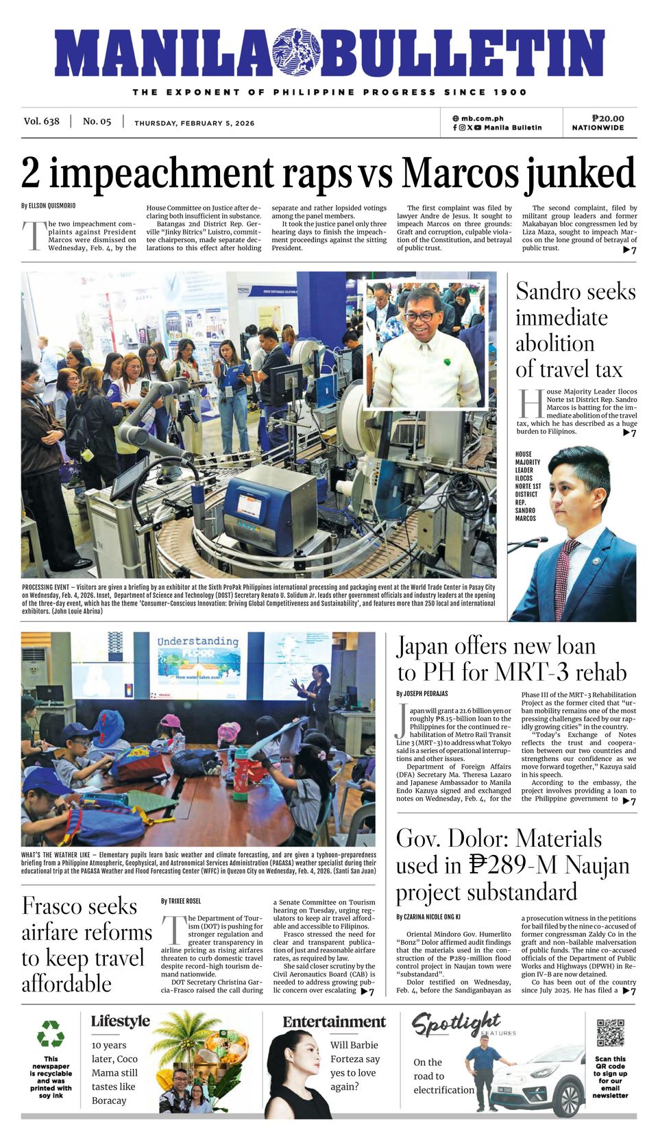 Get digital access to Manila Bulletin - February 5, 2026 issue ...