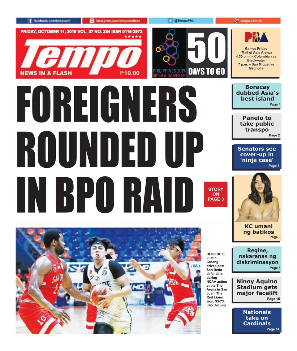 Get digital access to Tempo - October 11, 2019 issue | Magzter.com