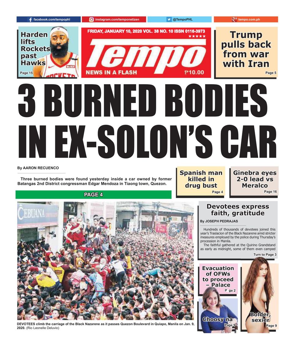 Get digital access to Tempo - January 10, 2020 issue | Magzter.com