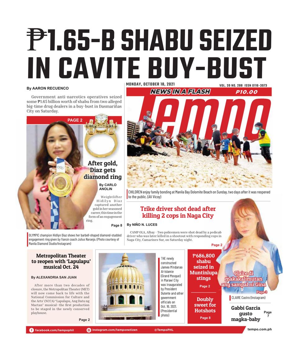 Tempo-October 18, 2021 Newspaper - Get your Digital Subscription